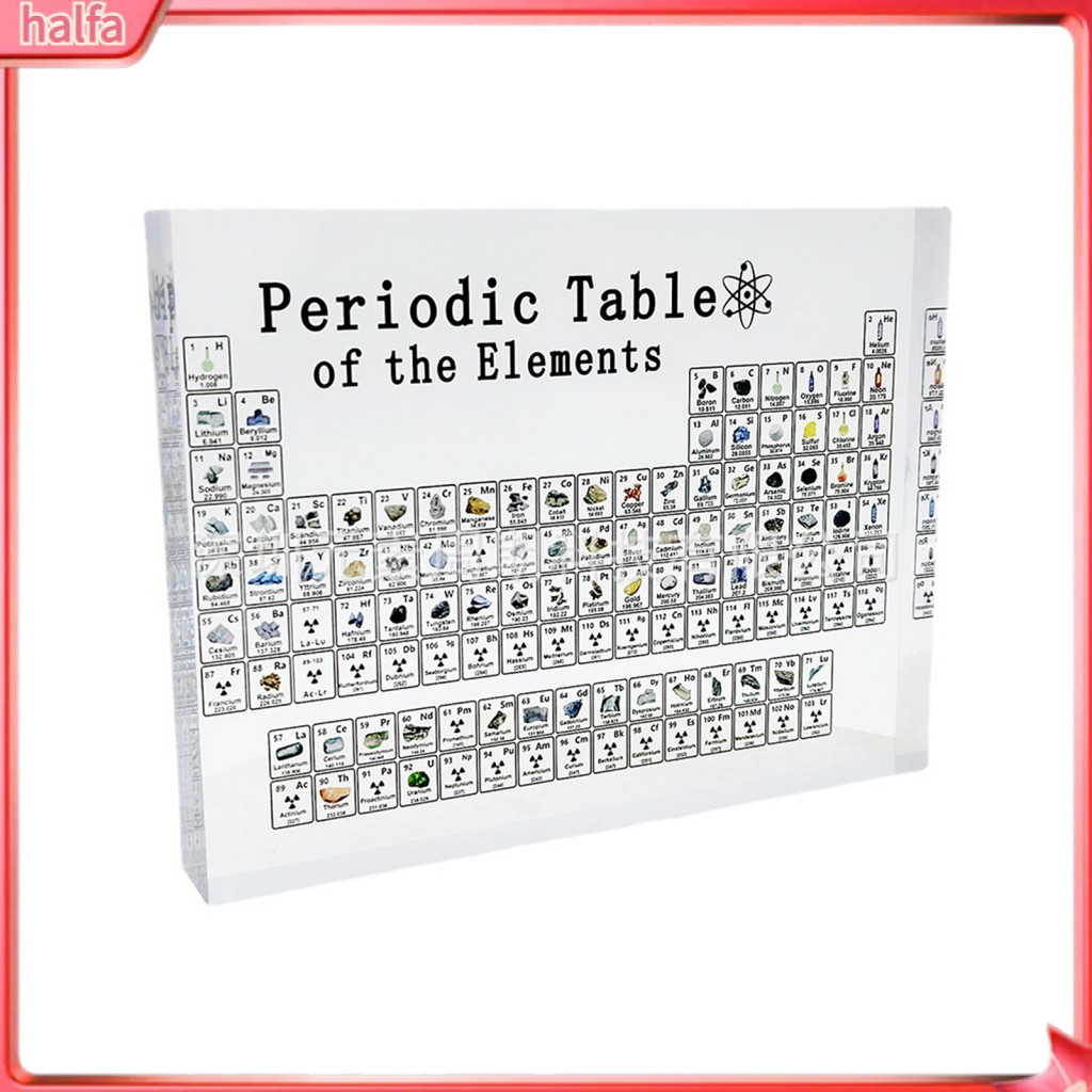 {halfa} Science Teacher Gift Real Elements Periodic Table Ornament with ...