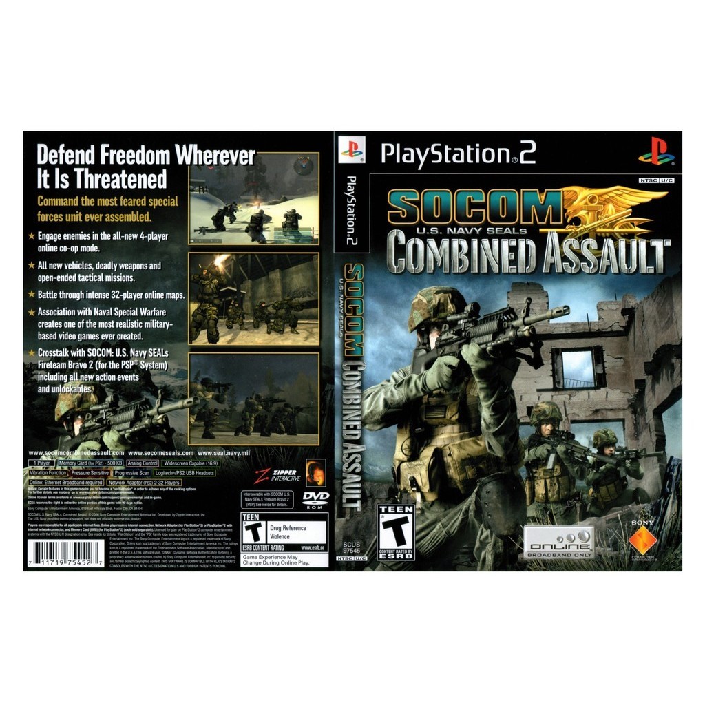 🔥PS2 Games CD DVD 🔥PS2 SOCOM U.S. Navy Seals Combined Assault (DVD Game) | Shopee Malaysia