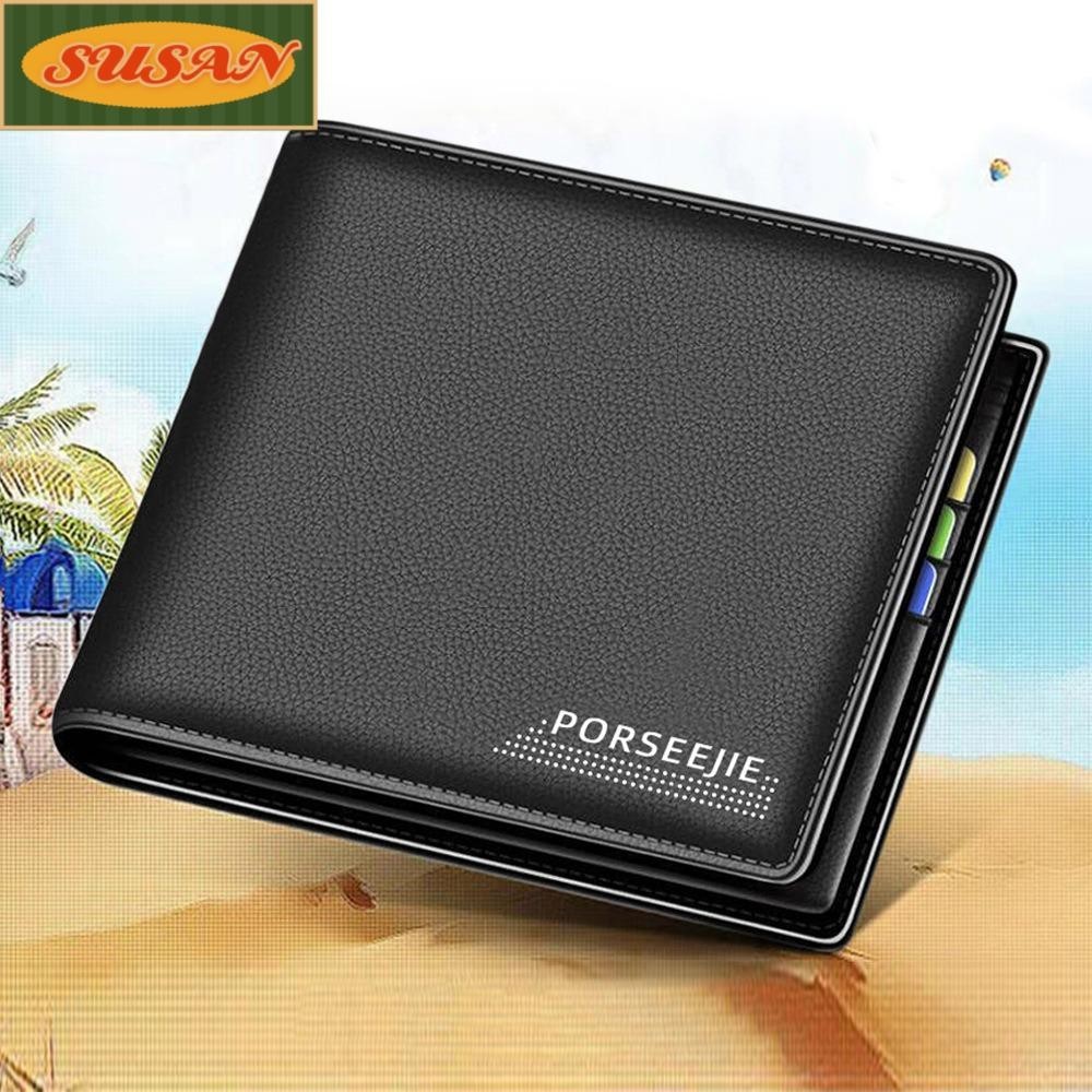 SUSANS Coin Purse, Anti Theft Portable Short Male Wallet, Classic Style ...