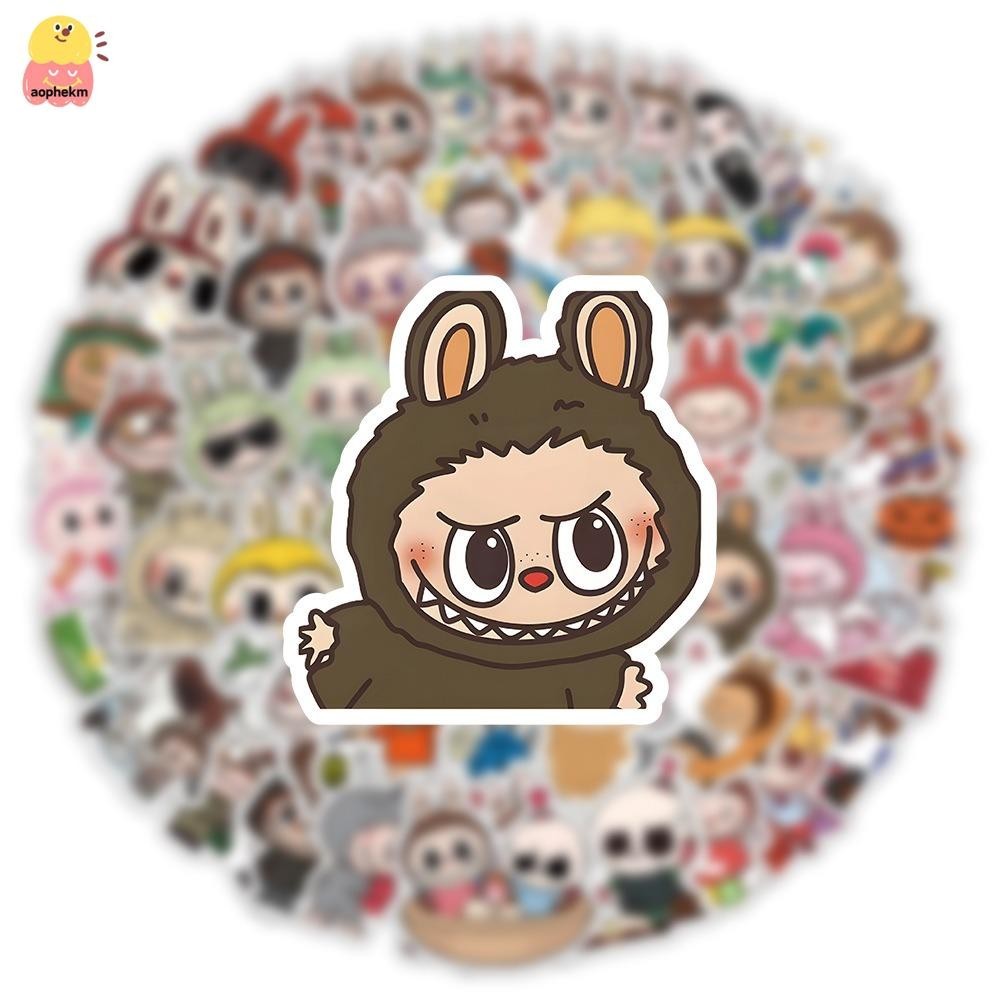 AOPHEKM Labubu Stickers, Embroidery Cartoon DIY Sticker, Self-adhesive ...