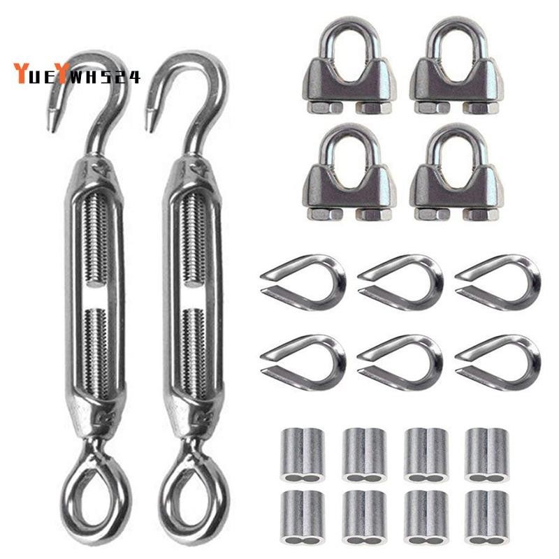 20Pcs Heavy Duty Wire Rope Tension Kits 1/8 Inch Wire Rope Cable Clip ...