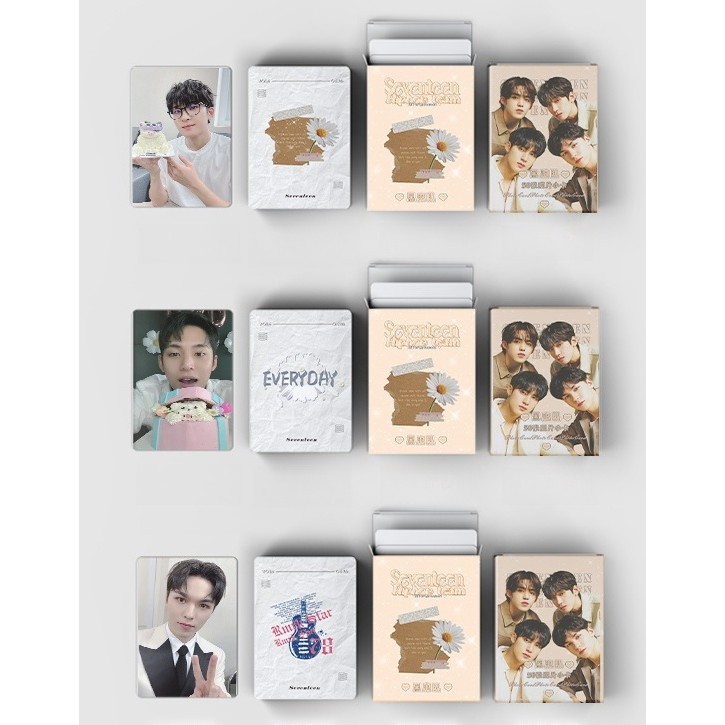 SEVENTEEN Holographic Laser LOMO Cards HipHop Vocal 17 IS RIGHT HERE Joshua S.Coups Hoshi Mingyu ...