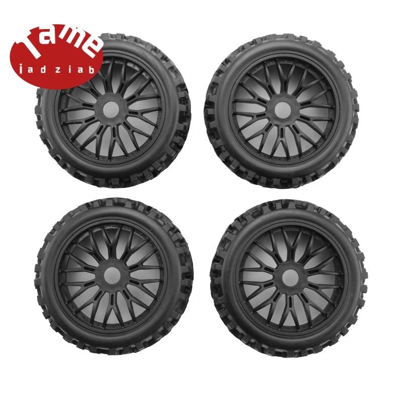 4Pc RC Wheels and Tyres with Hex 17mm Wheels Rims 1/8 Scale | Shopee ...