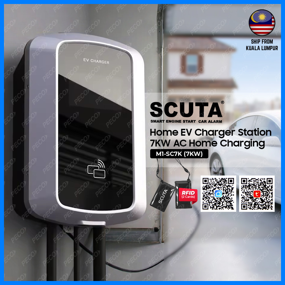 SCUTA Home EV Charger Station 7KW AC Car Home Charging | Shopee Malaysia