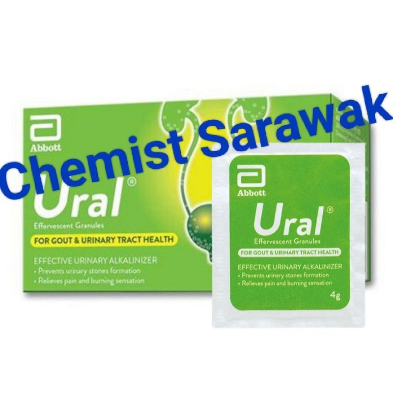 Ural Effervescent Granules 4g × 1's Sachet (Lemon Flavour) | Shopee ...