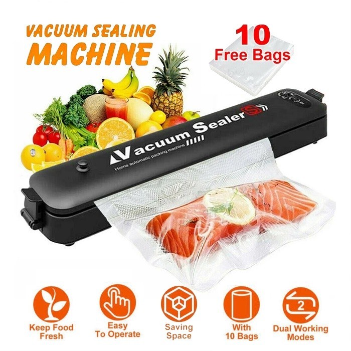 Pengedap Sealer Vakum Makanan untuk Pembungkusan Pemeliharaan Kualiti ...