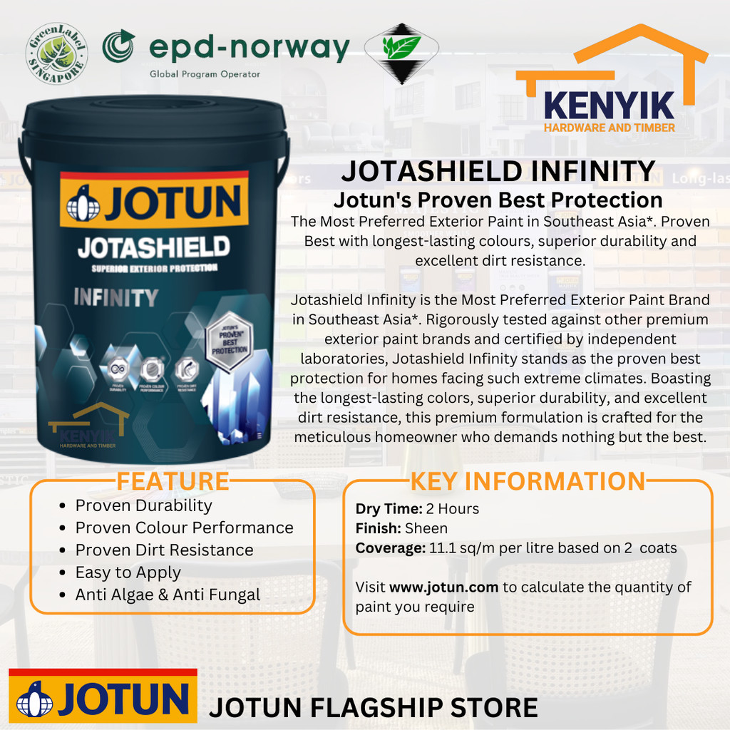 JOTUN 15L Jotashield Infinity (Exterior) | Shopee Malaysia