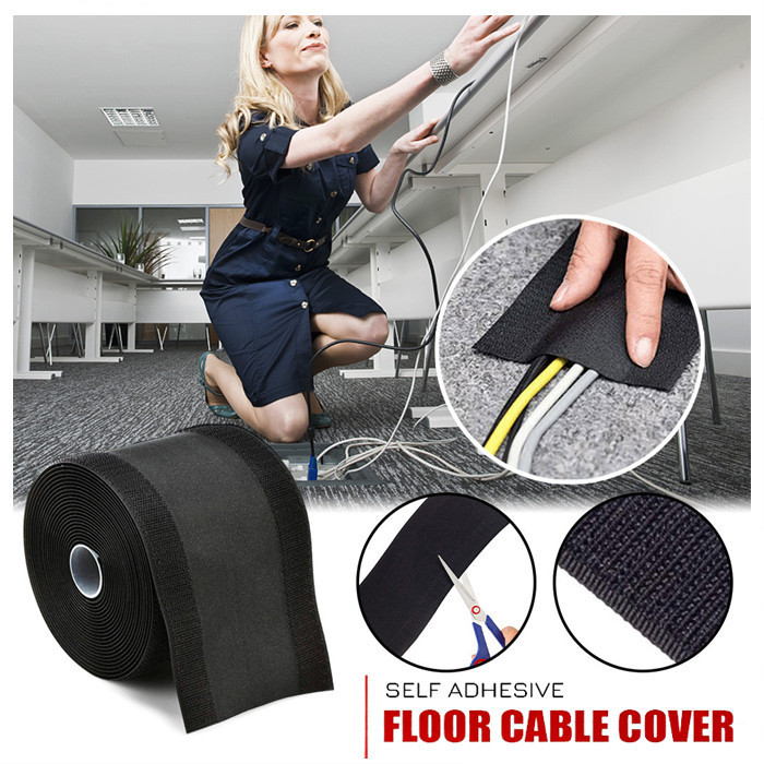 🔥 Cord Cover Floor Carpet Cable Cover Floor Wire Cover Protector Cable ...