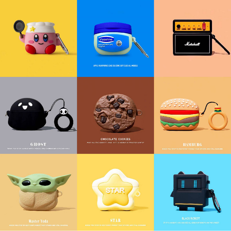 【Good Quality】Cartoon Characters Earbuds Cover Compatible For Huawei ...