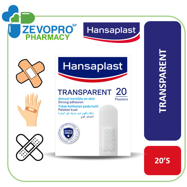 Hansaplast Transparent Wound Plasters (20 Strips) | Shopee Malaysia