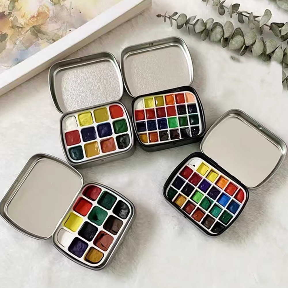 Small Tiny Mini Box 12/24/36 Wells Empty Watercolor Palette Paint ...