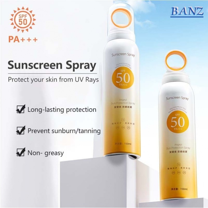 [Buy 1 Get 1Free] Sunscreen Spray SPF50 PA++ All Skin Types Spray ...