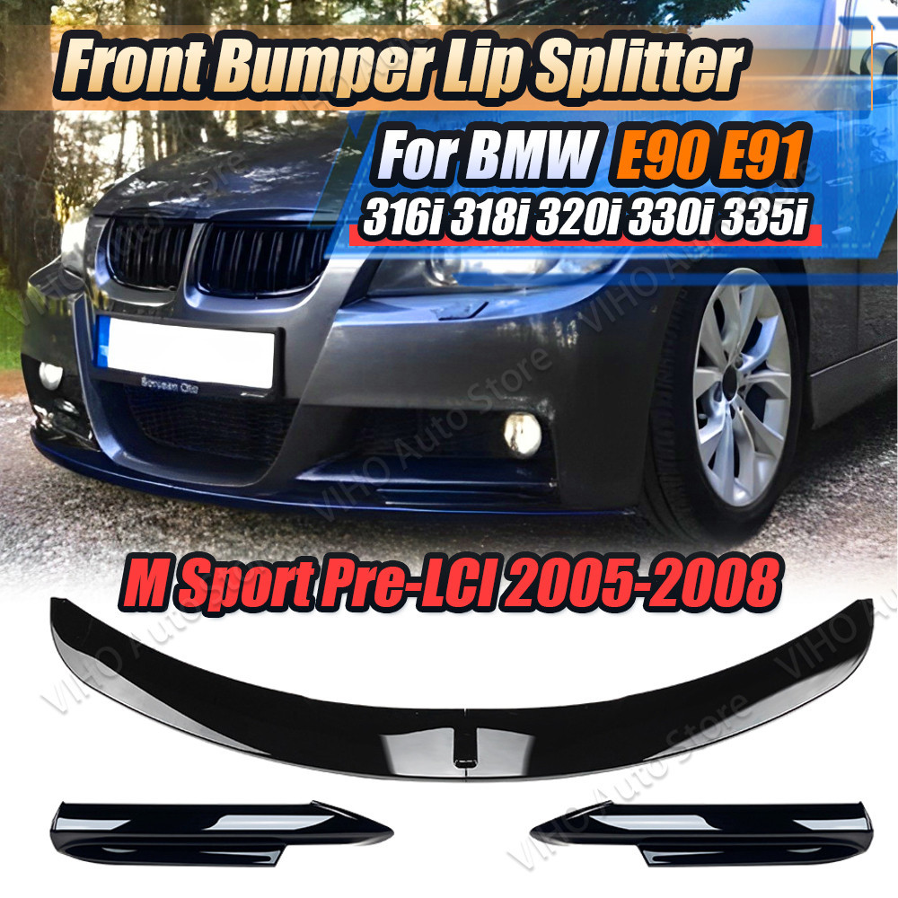 Car Front Bumper Lip Splitter Body Kits For BMW 3 Series E90 E91 M-Tech ...