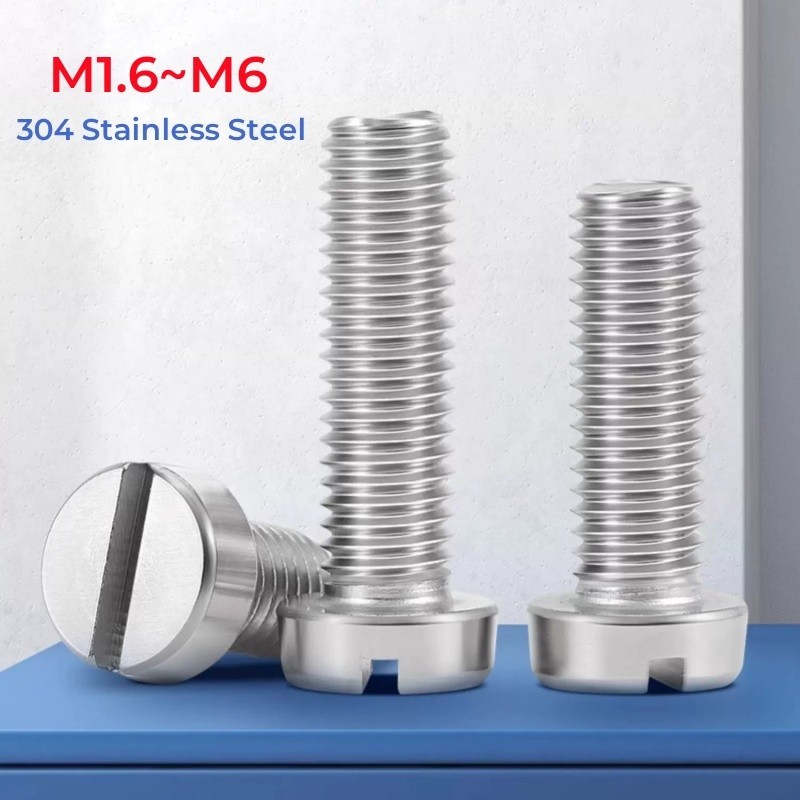 304 Stainless Steel Slotted Column Round Cheese Head Screw M1.6 M2 M2.5 ...
