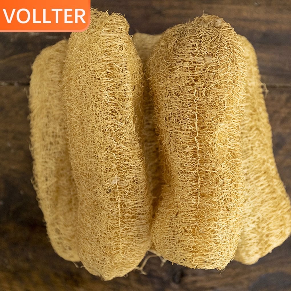 4pack/lot Loofah Kitchen Dishcloth Pure Natural For Easy Oil Stain ...