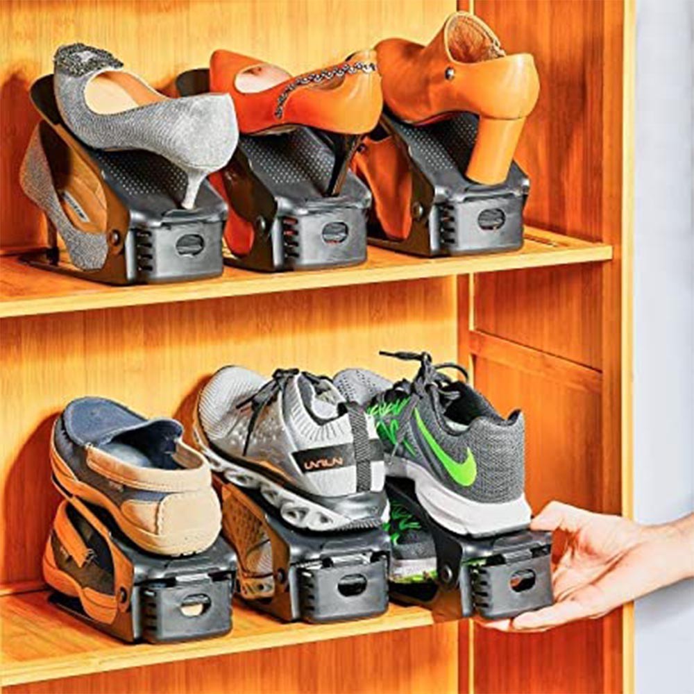 New double-layer shoe rack adjustable shoe rack bracket organizer shoe ...