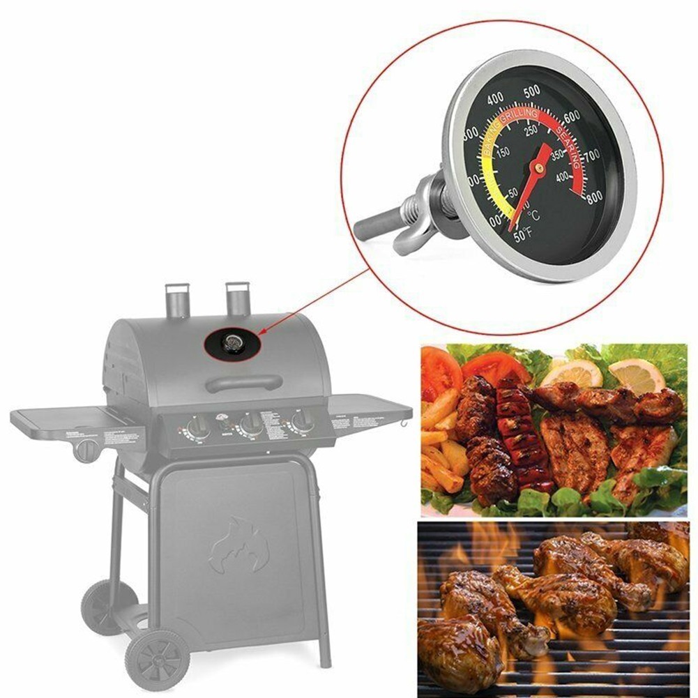 Barbecue Thermometer Oven Temp Gauge 10~400℃ BBQ Grill Temperature ...