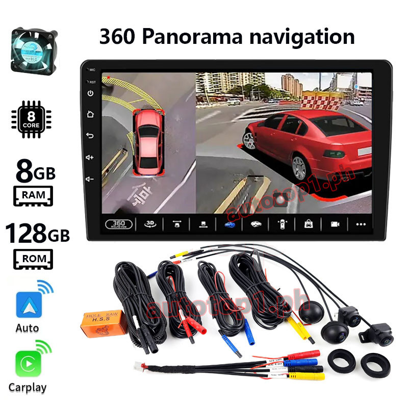 (Built-in Cooling Fan) 8Core 8GB+128GB 9/10inch Car Android Player with ...
