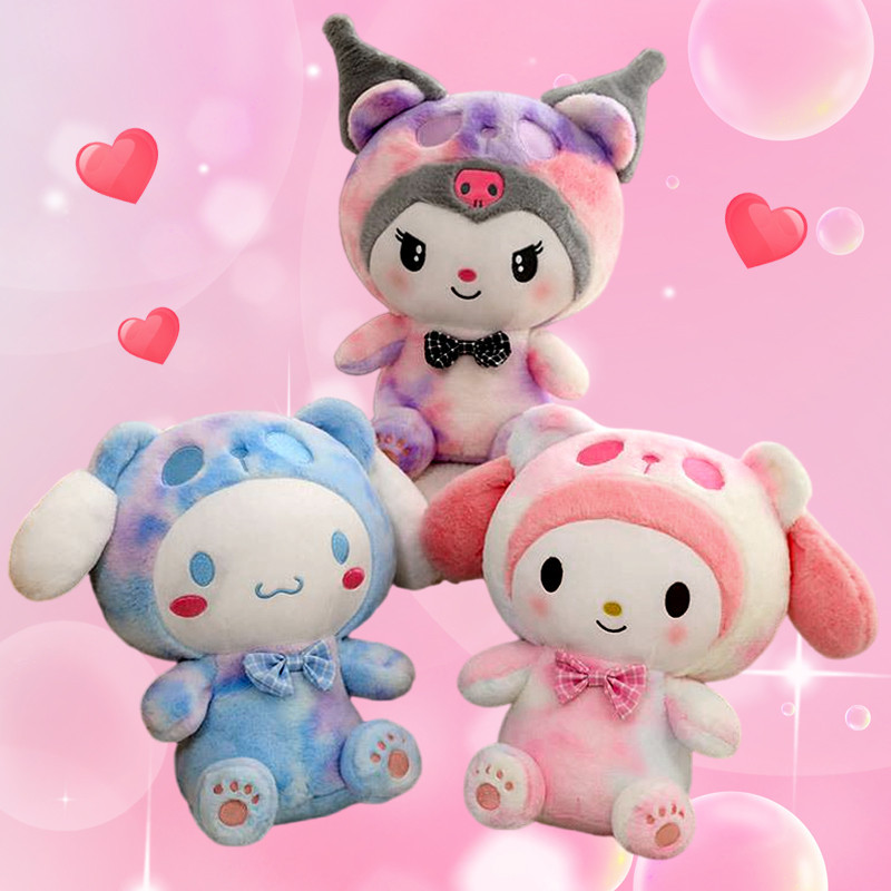 Sanrio Kuromi Kawaii Plush Toy Melody Cinnamon Dog Rag Doll for Girls ...
