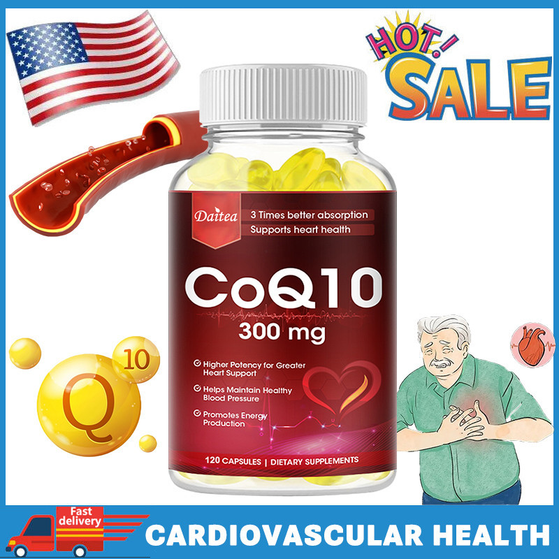 Coenzyme Q10 300 Mg Antioxidant Supplement for Heart, Brain, Immune ...