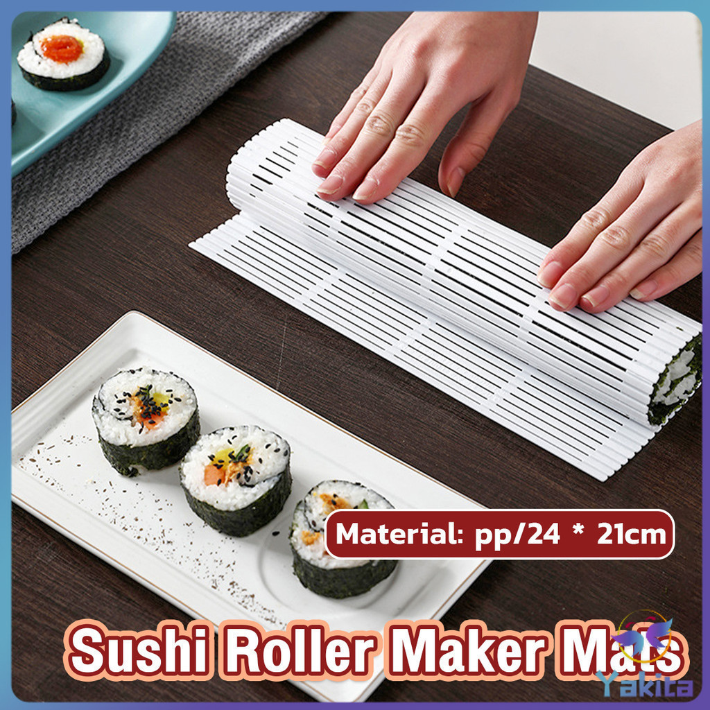 Yaki Diy Washable Reusable Portable Sushi Roller Maker Mats Nori Rice ...