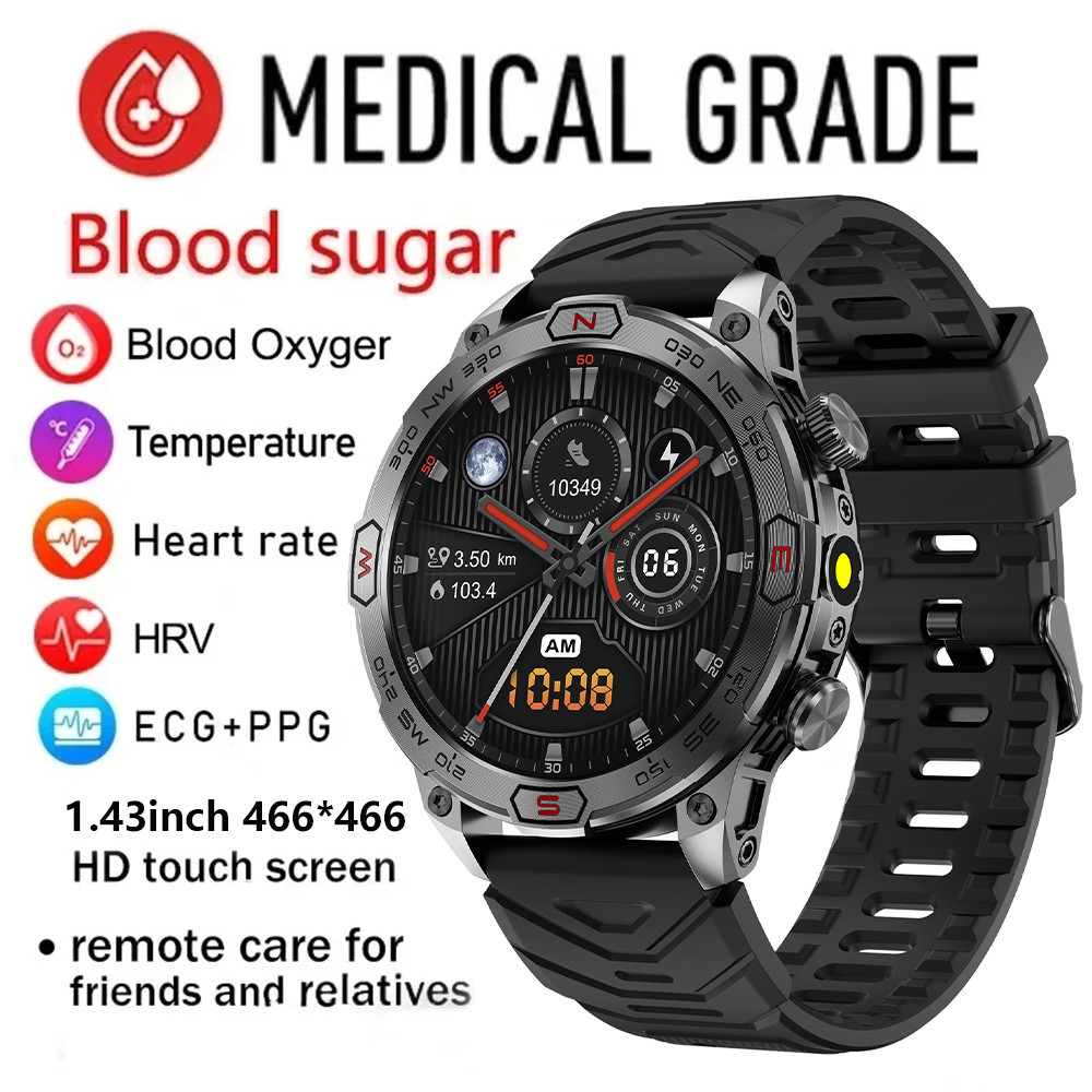 GEJIAN 2024 New Outdoor Smart Watch Men ECG+PPG Heart Rate Detection ...