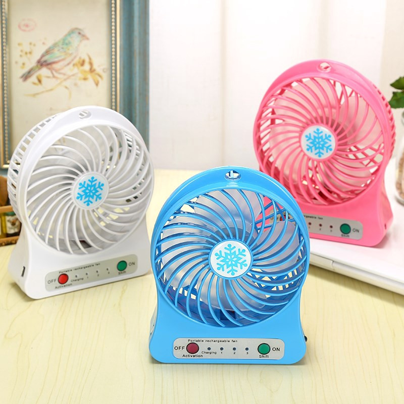 💡💡[Ready Stock]💡💡 Portable Rechargeable Mini Fan Table USB 3 Speed ...