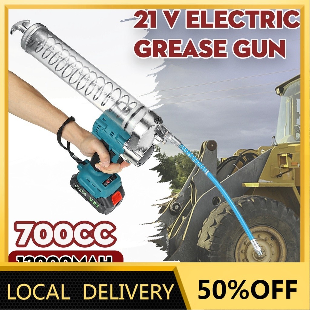 Rechargeable Cordless Electric Grease Gun High Pressure Excavator ...