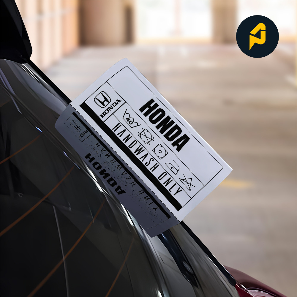 Decorative Label for Car Label [Handwash Label Version] High Resolution ...