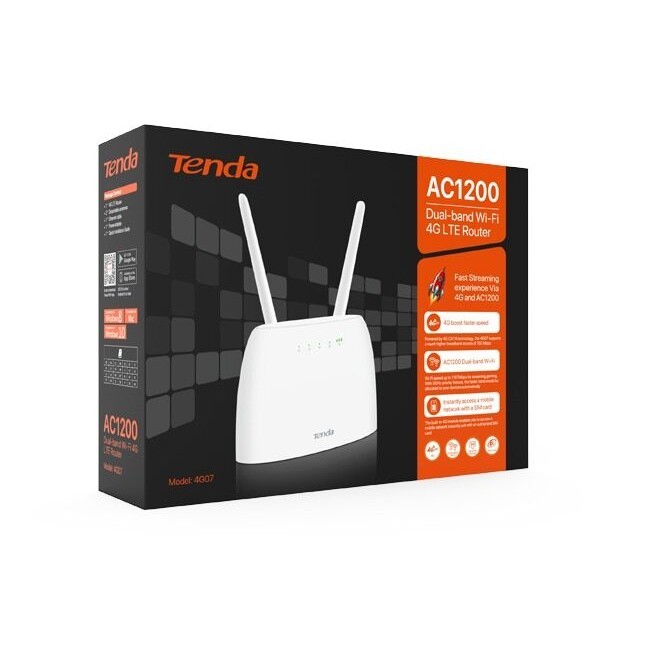 Tenda TD-4G07 4G LTE Modem Dual-Band AC1200 Wireless Router | Shopee ...