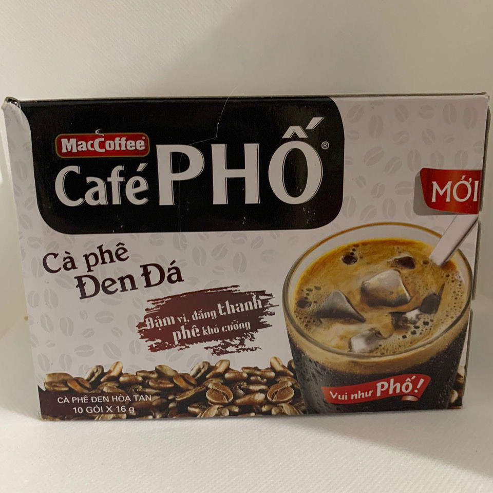 Vietnam Coffee cafe pho ca phe den da Box 10 Bags 160g Instant Coffee ...