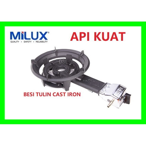 MILUX CAST IRON Commercial GAS STOVE HIGH PRESSURE LOW PRESSURE DAPUS ...