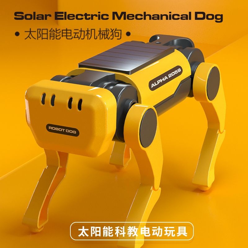 Children Science Experiment Set Mini Solar Robot Dog Student diy ...