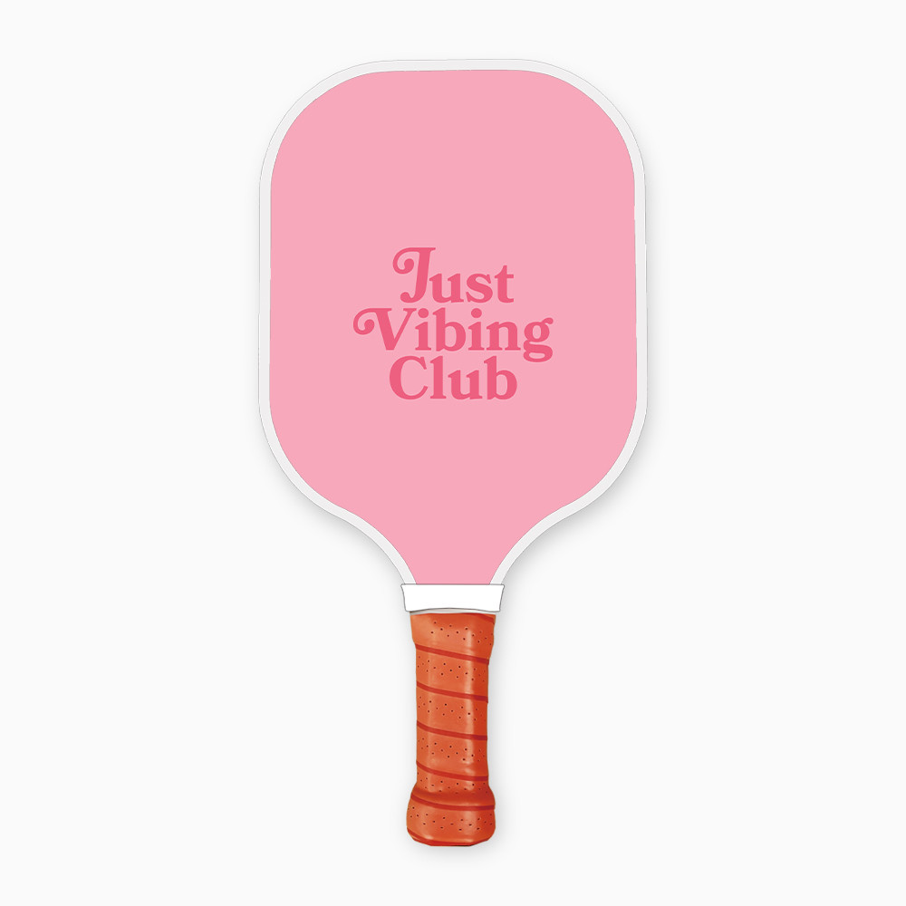 JUST VIBING CLUB JUST A CHILL GIRL PICKLE PADDLE (PINK) | Shopee Malaysia
