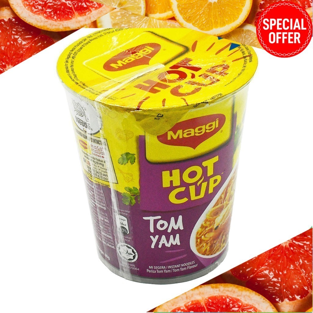 Maggi Cawan Perisa Tomyam Maggi Tom Yam Cawan Hot Cup Instant Noodles ...
