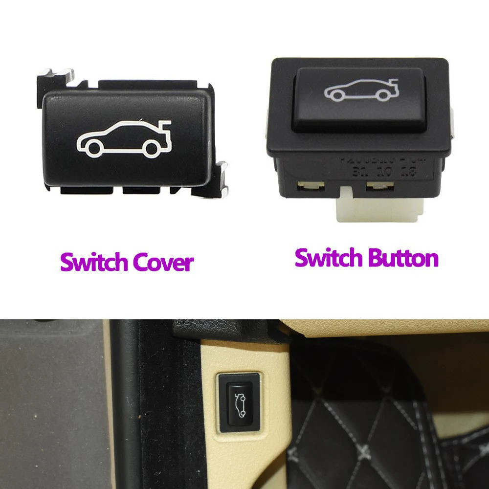 Car Tail Trunk Cover Opening Switch Button Rear Truck Switch Assembly ...