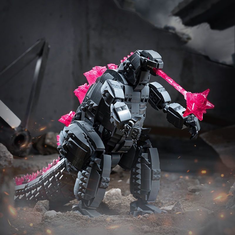 Godzilla Building Blocks vs King Kong Model Educational Assembling Toys ...