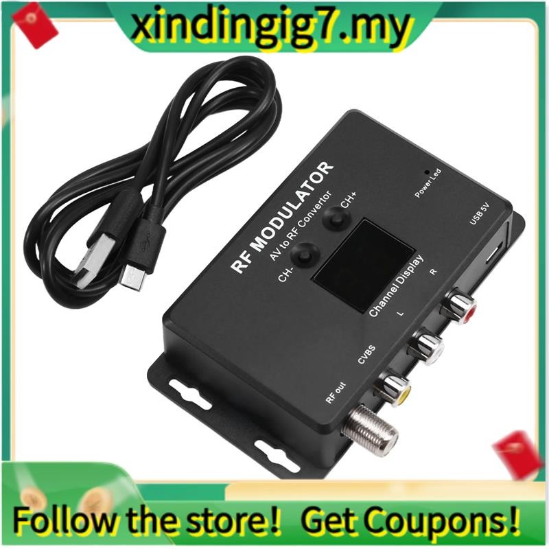 【IN STOCK】M60 RF Modulator AV to RF Converter UHF Modulator RF Signal ...