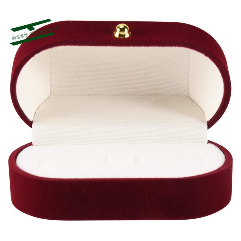 Velvet Silk Pair Ring Box Wedding Ring Box Single Ring Box Wedding ...