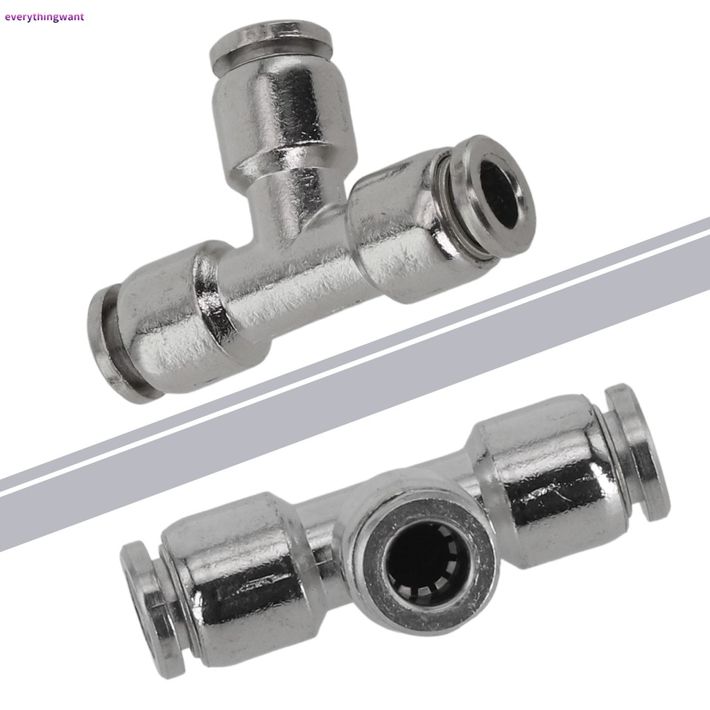 Zinc Alloy Pneumatic Quick Connector PE Tee T-type Compressed Air Pipe ...