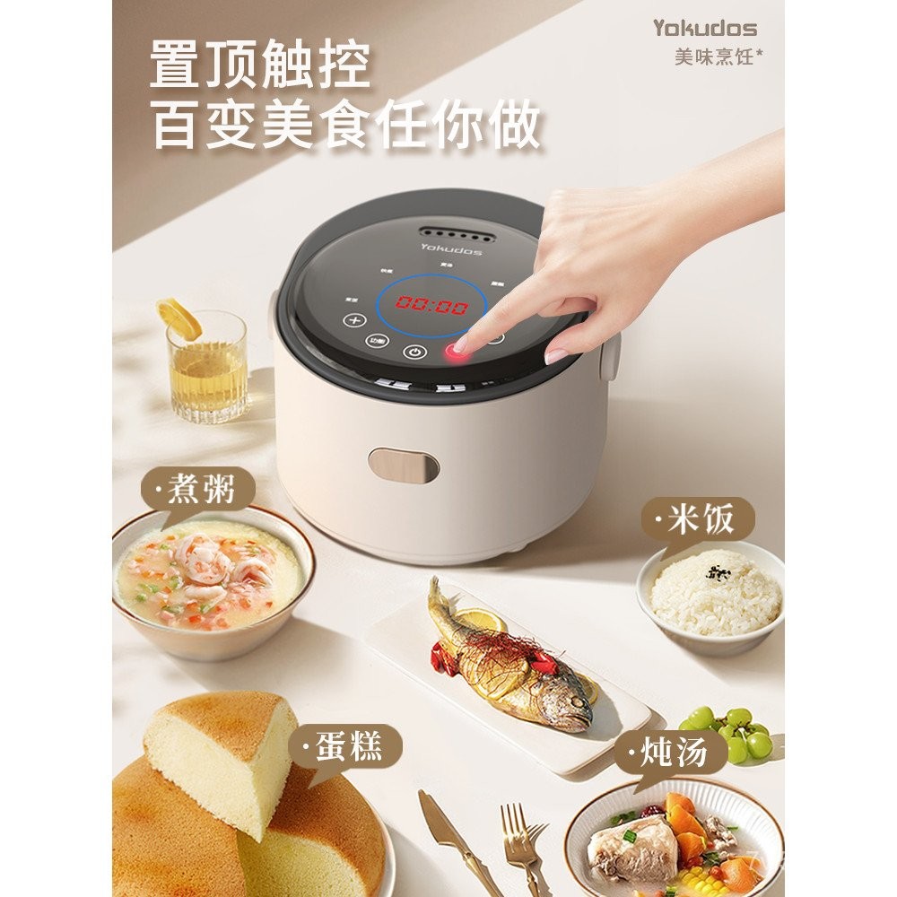 Eksport [USA] YOKUDOS Periuk Nasi Isi Rumah Rendah Gula Sihat Kecil 3-4 Orang Pelbagai Fungsi 1 ...