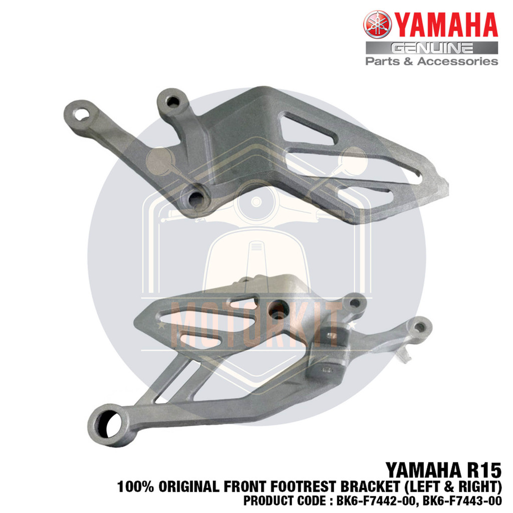 YAMAHA R15 M R15M 100% ORIGINAL FRONT FOOTREST BRACKET STAY LEFT RIGHT ...