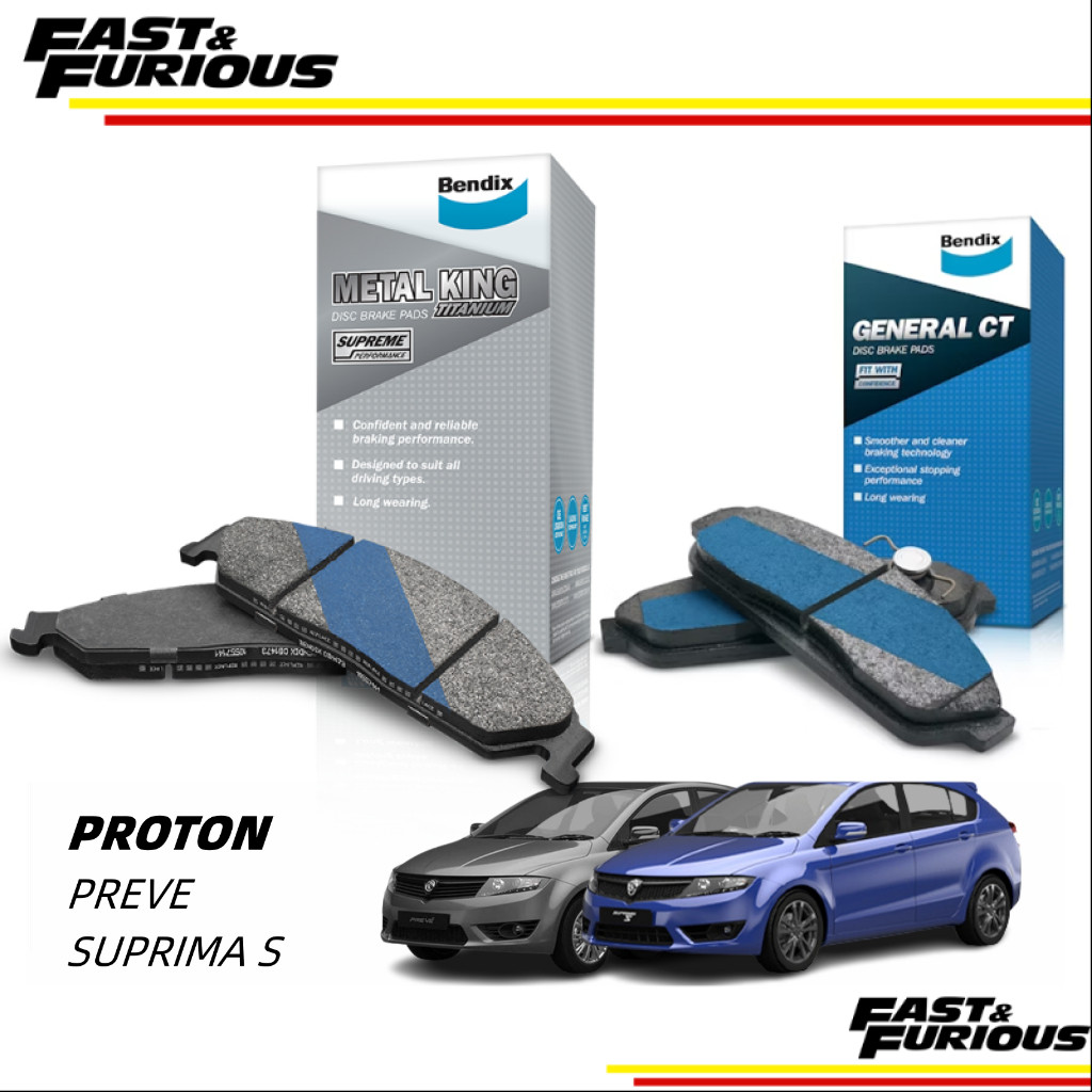 Ori Bendix Brake Pad Preve / Suprima S Bendix Metal King / General CT ...