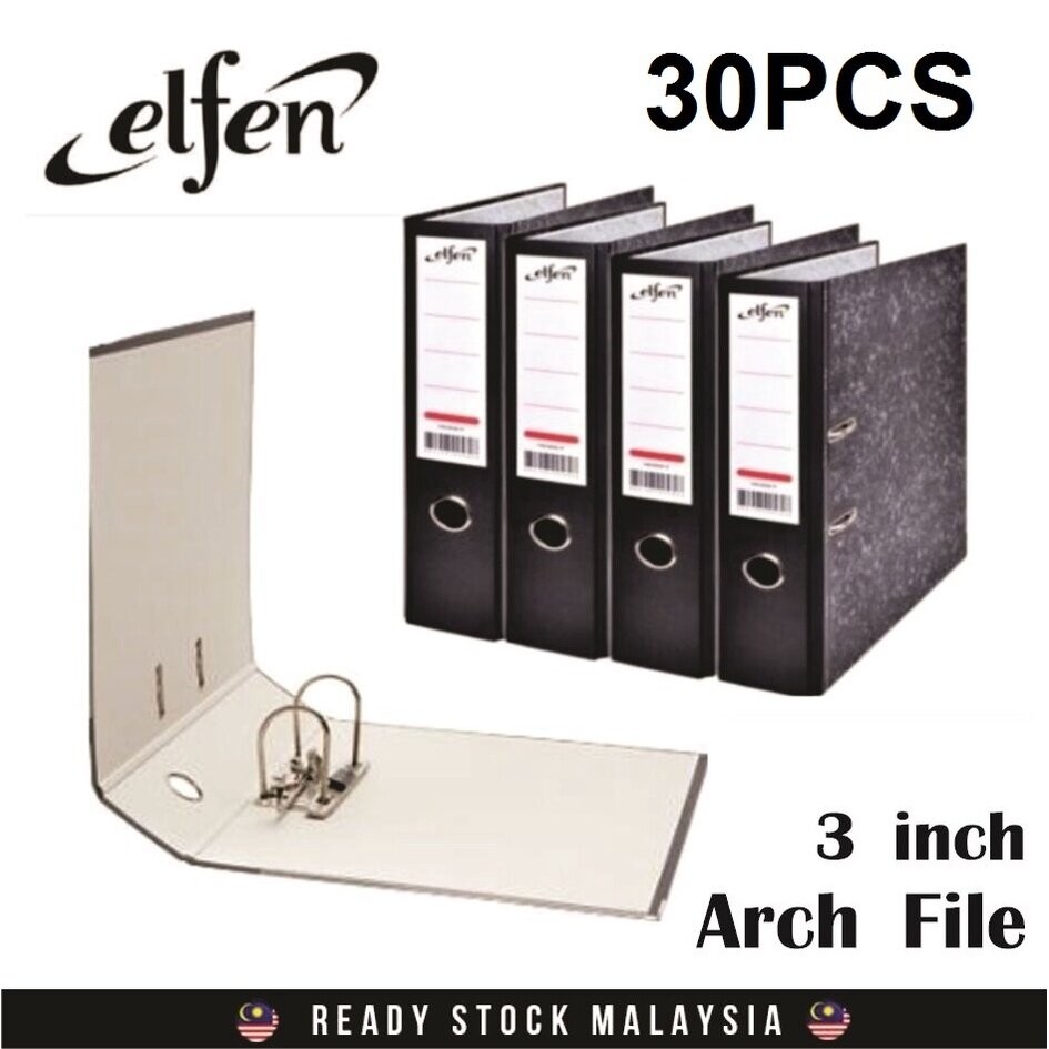 ( 30pcs / Ctn ) - 3" Lever Arch File - Elfen (No.202 F) | Shopee Malaysia