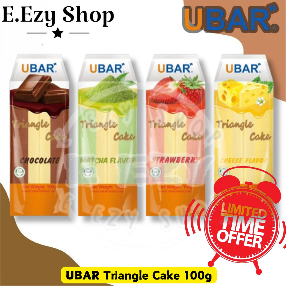 UBAR Triangle Cake 100g Chocolate / Strawberry / Cheese / Matcha ...