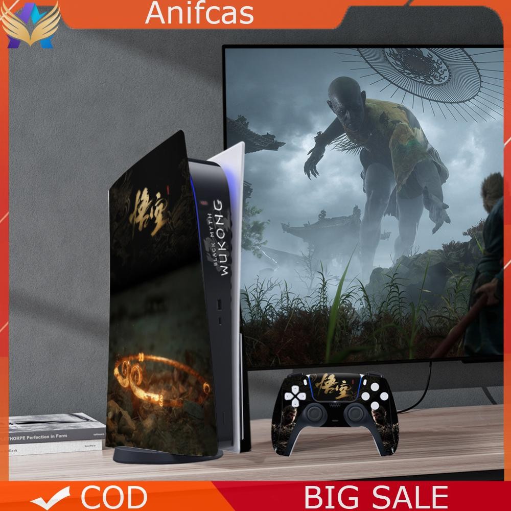 Black Myth Wukong Vinyl Skin Sticker for PS5 Disc Digital Console ...