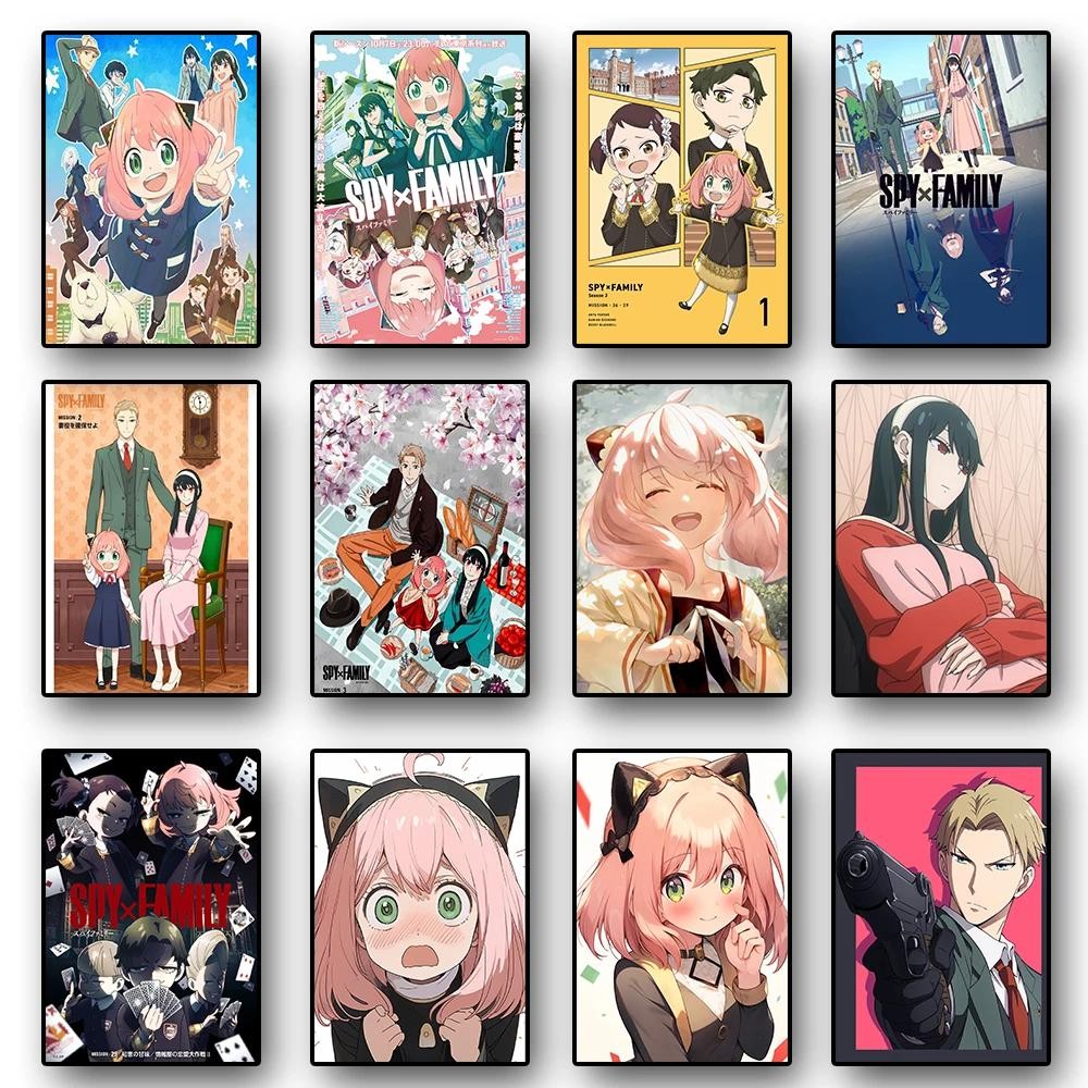 Poster Seni Dinding Anime Jepun Spy X Family - Lukisan Kanvas Kartun ...