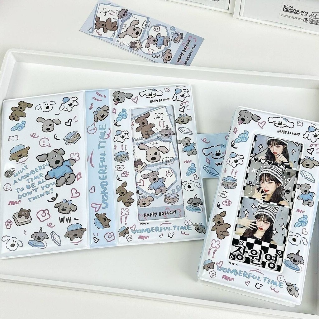 40 Solts Life Four Grid Storage Book Photo Strip Album Kpop Photocard ...