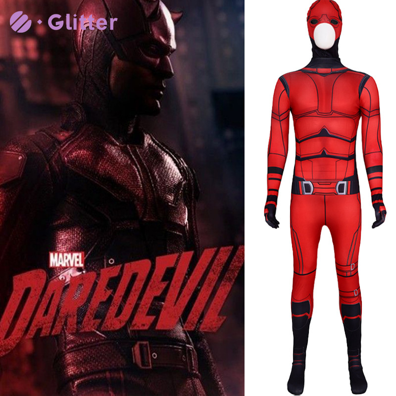 NEW Daredevil ：Born Again Costume Cosplay Spandex Halloween Costume ...
