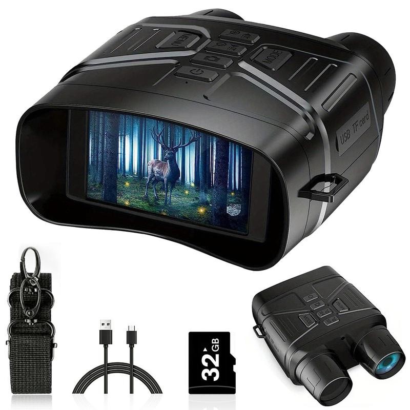 4K Night Vision Goggles, 3'' Large Screen 5X Digital Zoom Binoculars ...
